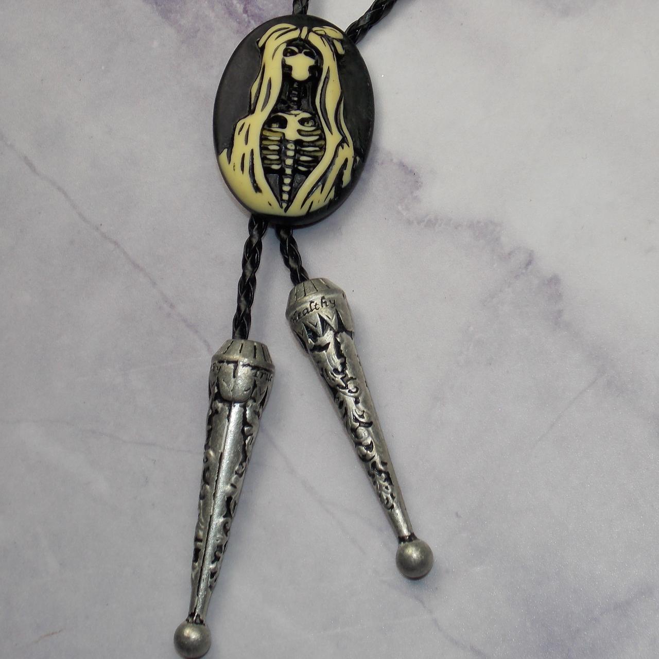 Ghastly Specter Skeleton Woman Cameo Victorian... - Depop