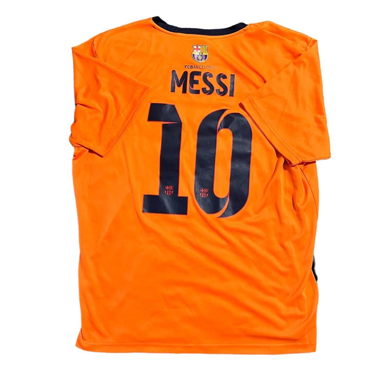 Vintage y2k fc Barcelona Messi soccer jersey Sz... - Depop