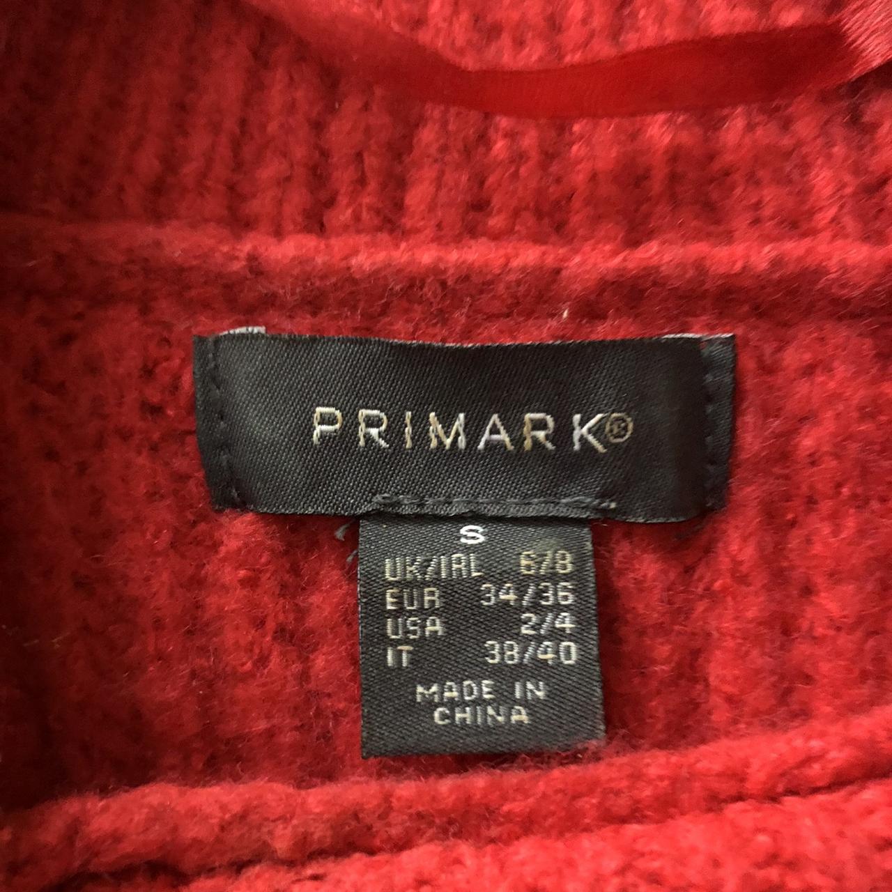 Women’s Red Primark Jumper Size Small Good condition - Depop