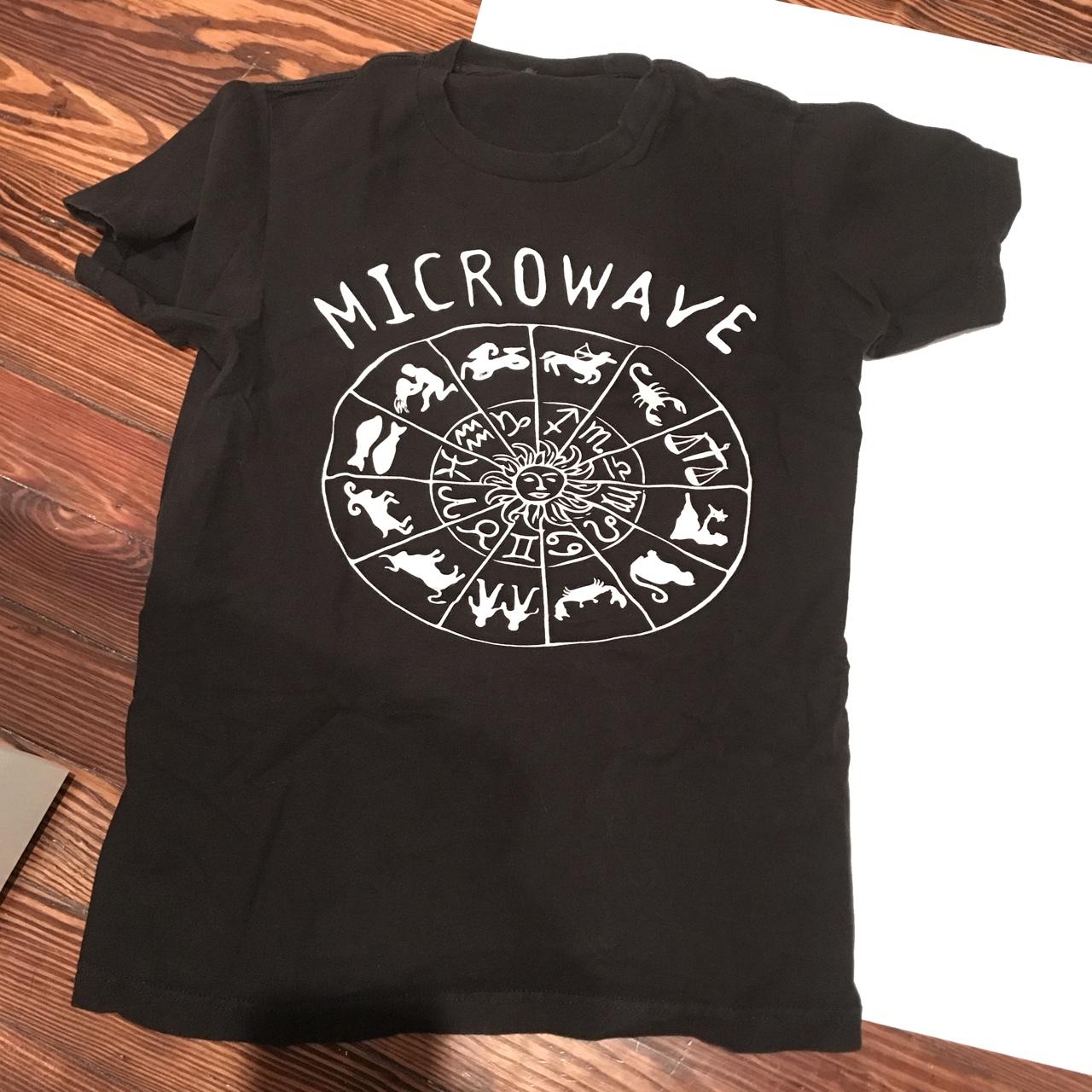 Microwave. Zodiac shirt. Size S. I once ran out of a... - Depop