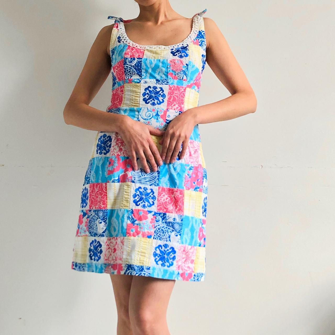 Lilly Pulitzer patch mini dress Beautiful patch mini... - Depop