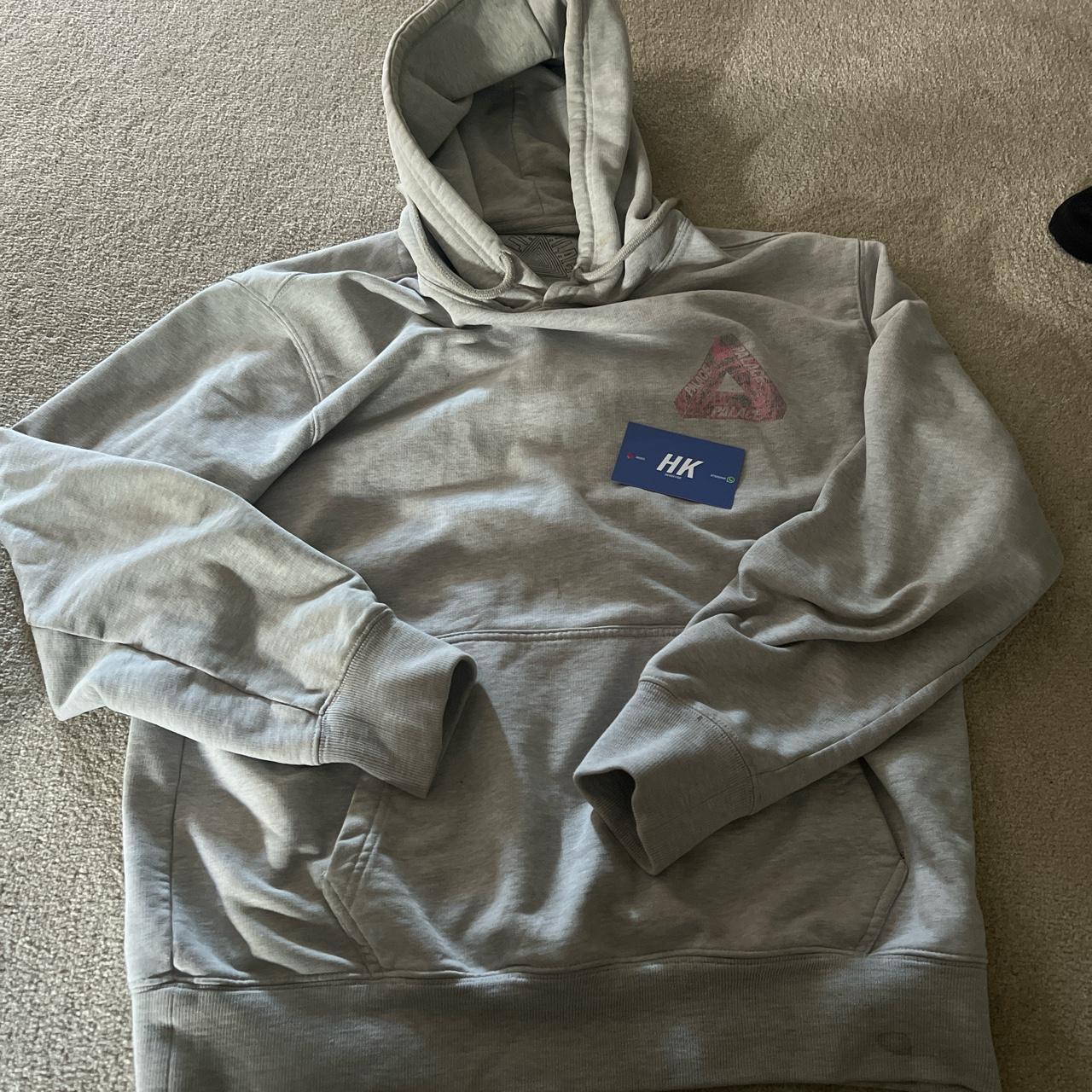 Palace Skeledon Hoodie Grey 8.5/10 Some Fading on... - Depop