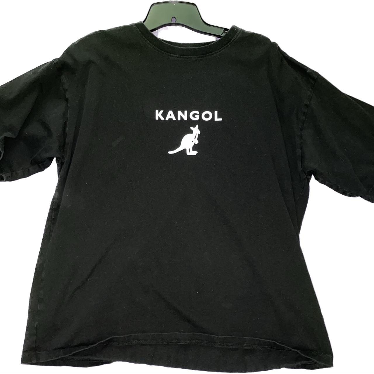 kangol logo black tee - bought from japan -... - Depop