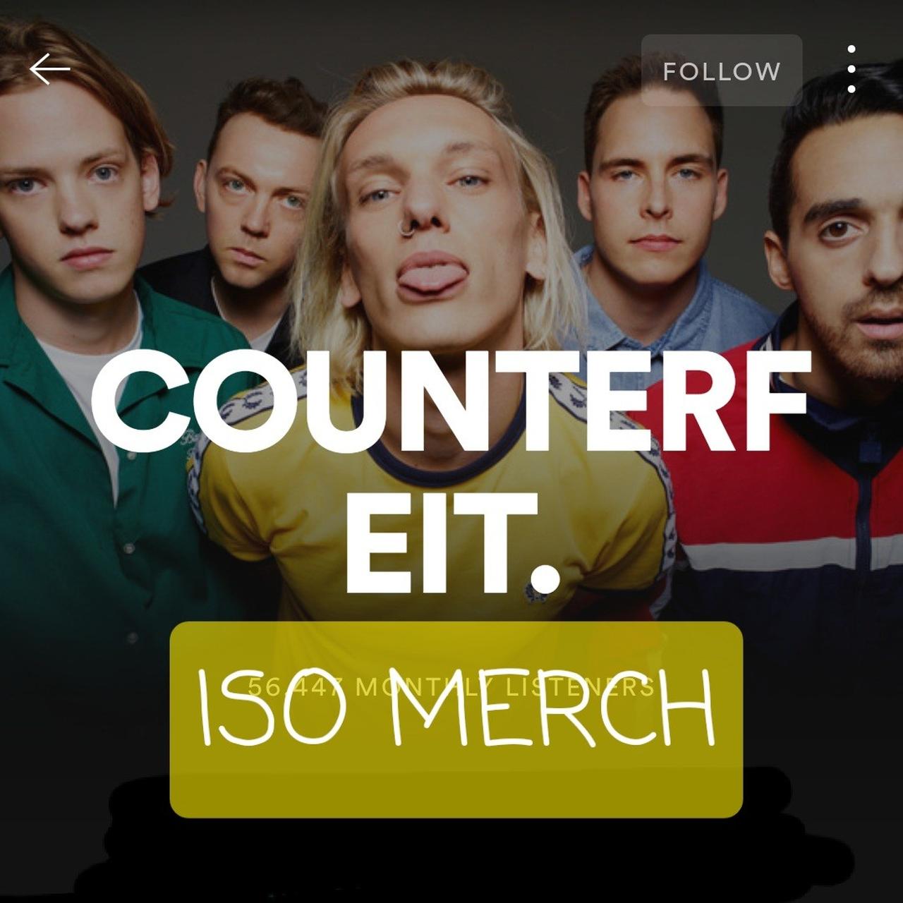 ISO Counterfeit or Jamie Campbell Bower Band... - Depop