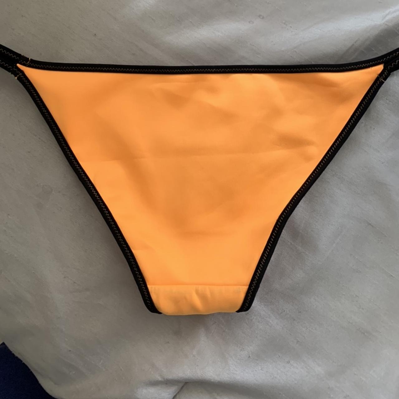 victoria secret orange bikini bottom never worn... - Depop