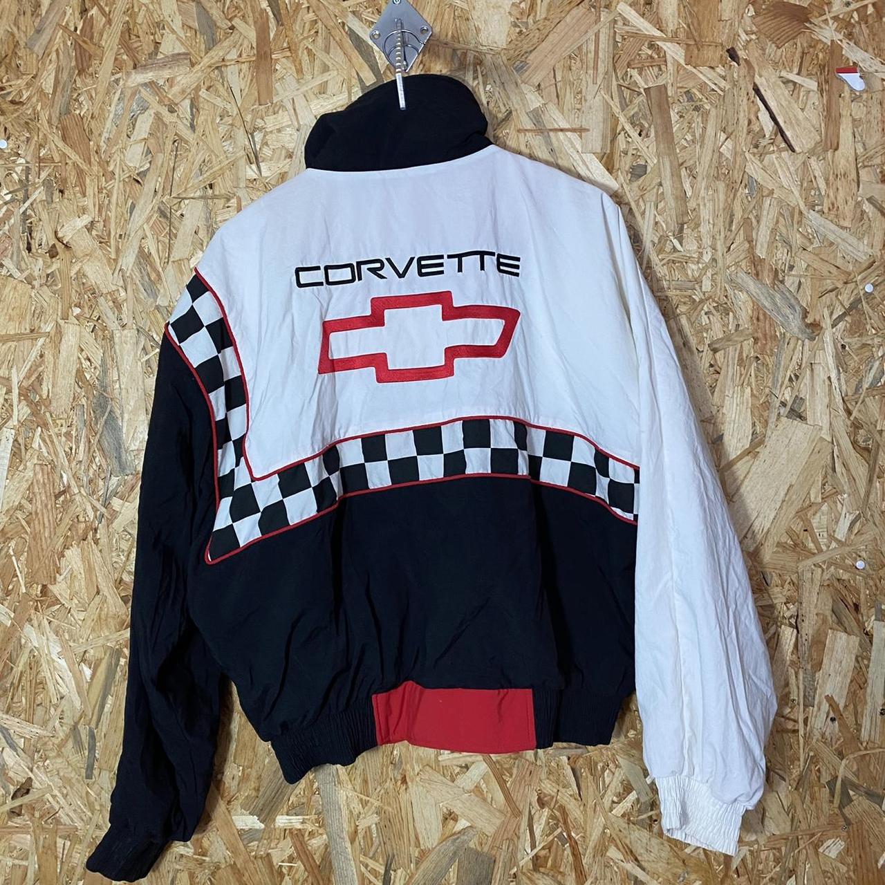 Vintage Corvette NASCAR Racing Jacket. Funky... - Depop