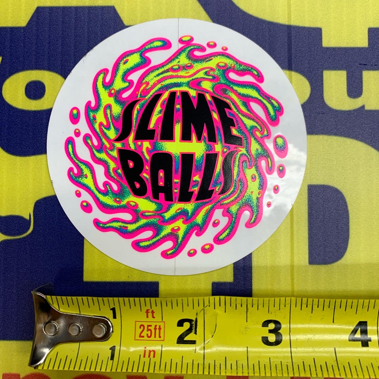 Slime Balls Logo Sticker in Black/Pink ‼️ PRICE IS... - Depop