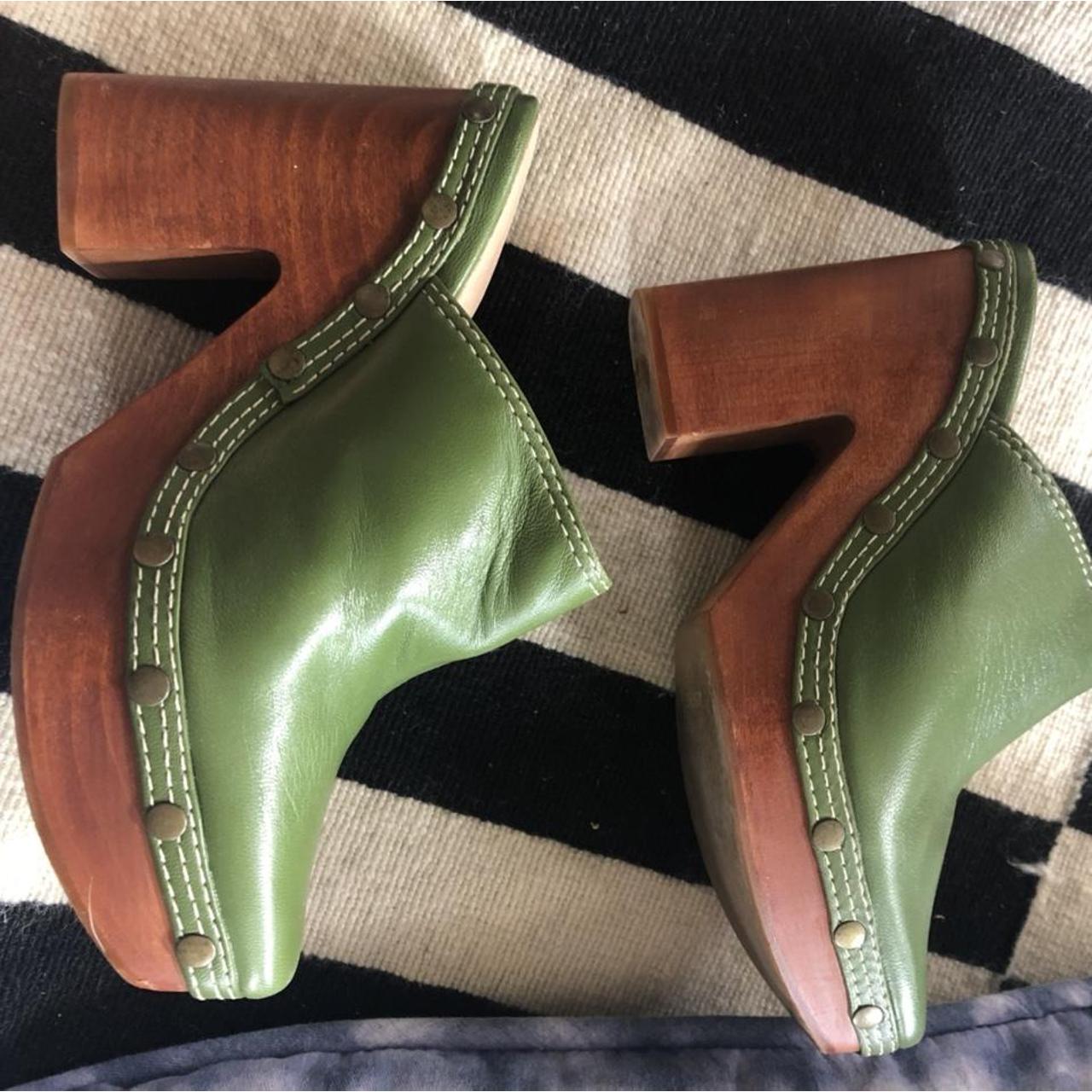 NFS SOLD ON POSHMARK Jacquemus wooden clogs 4” heel... - Depop