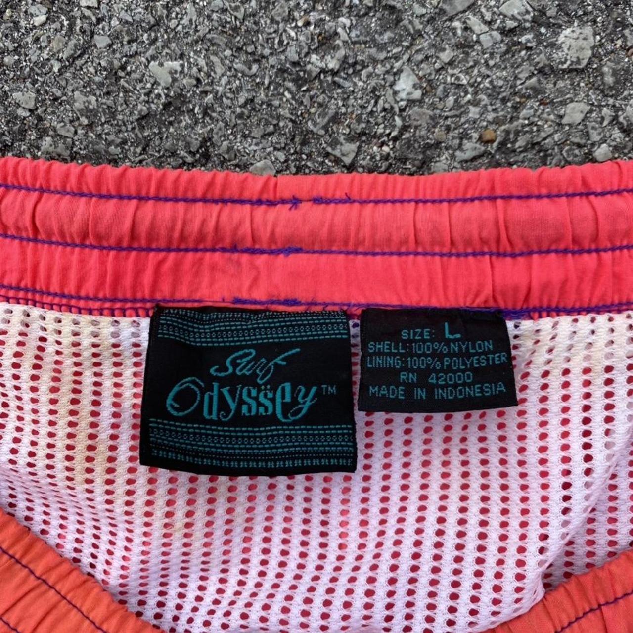 Late 80s Surf Odyssey Swim Trunks Heavy Sunfading Depop
