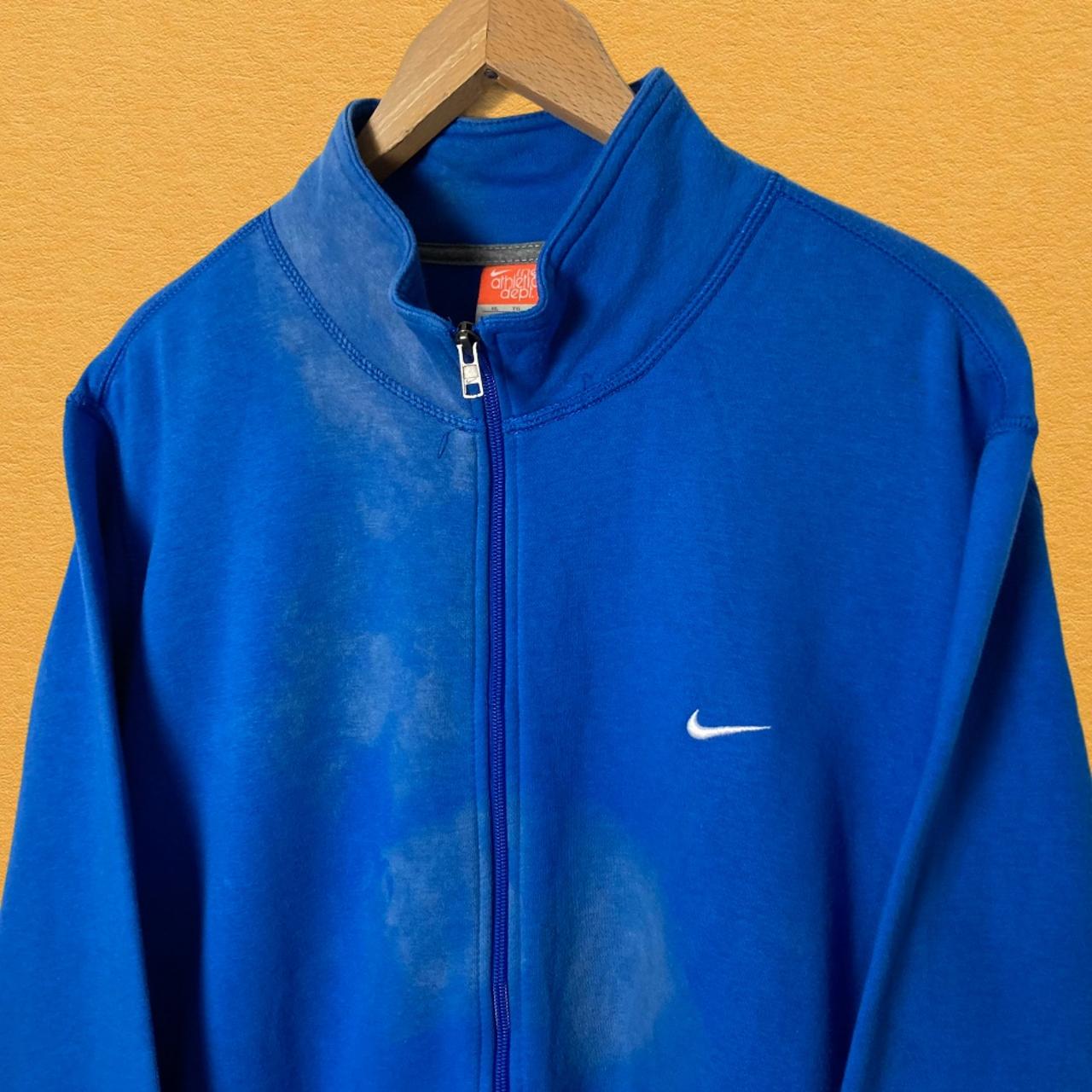 Nike Full Zip Jumper Colours | Blue white Size ... - Depop