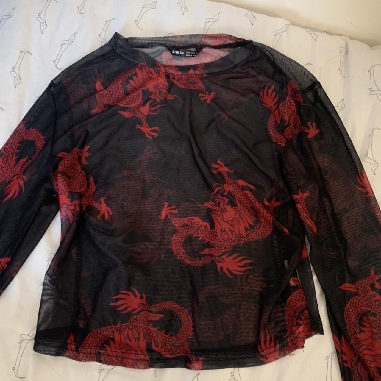 Shein Dragon Mesh top and skirt brought separately... - Depop