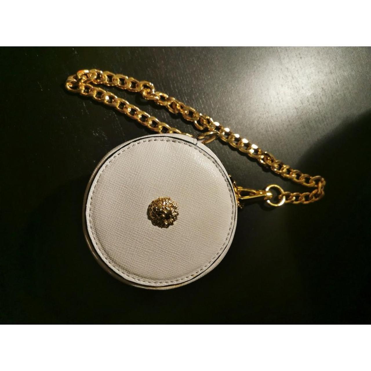 White & gold Versus Versace leather coin purse.... - Depop
