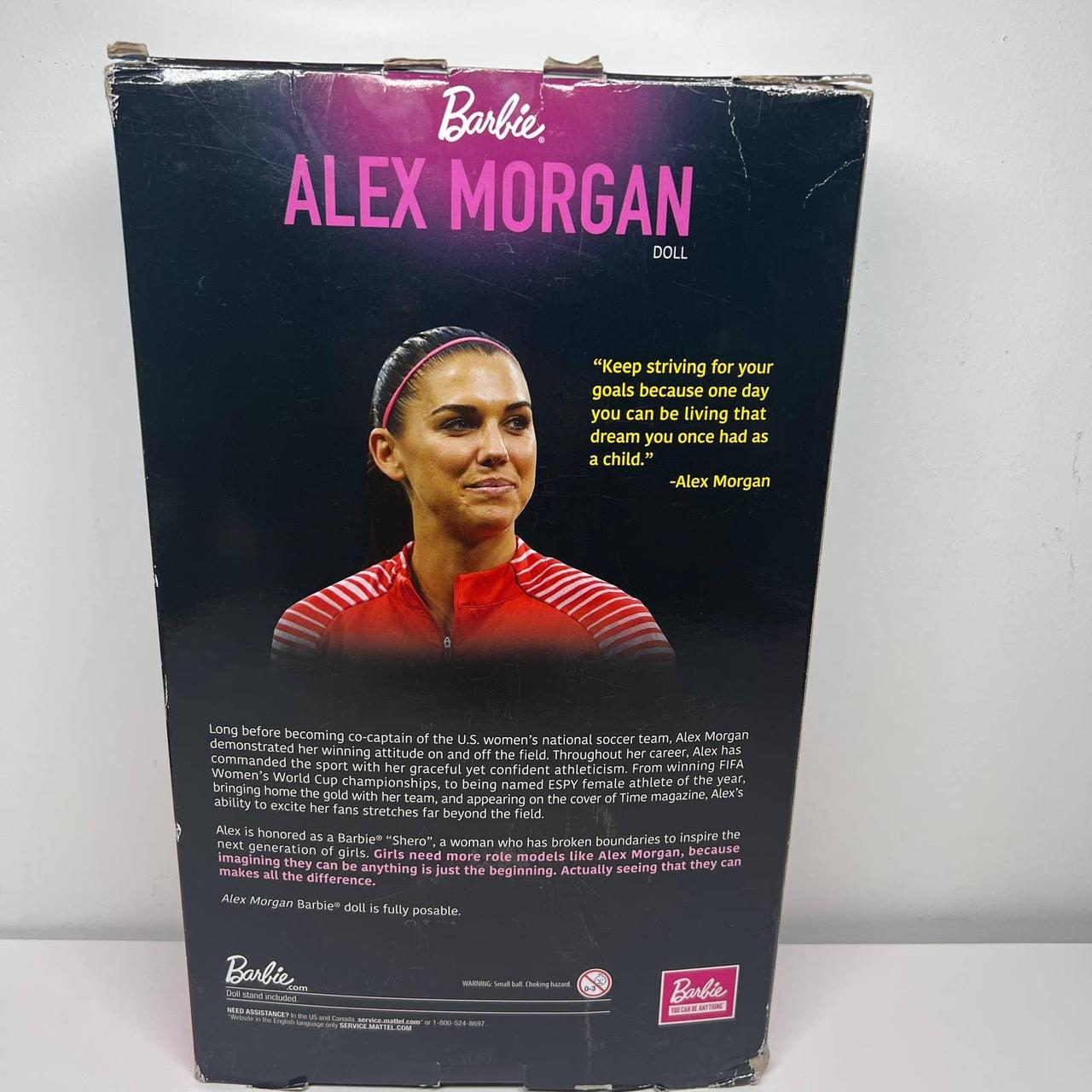 This fully posable Alex Morgan Barbie doll is... - Depop