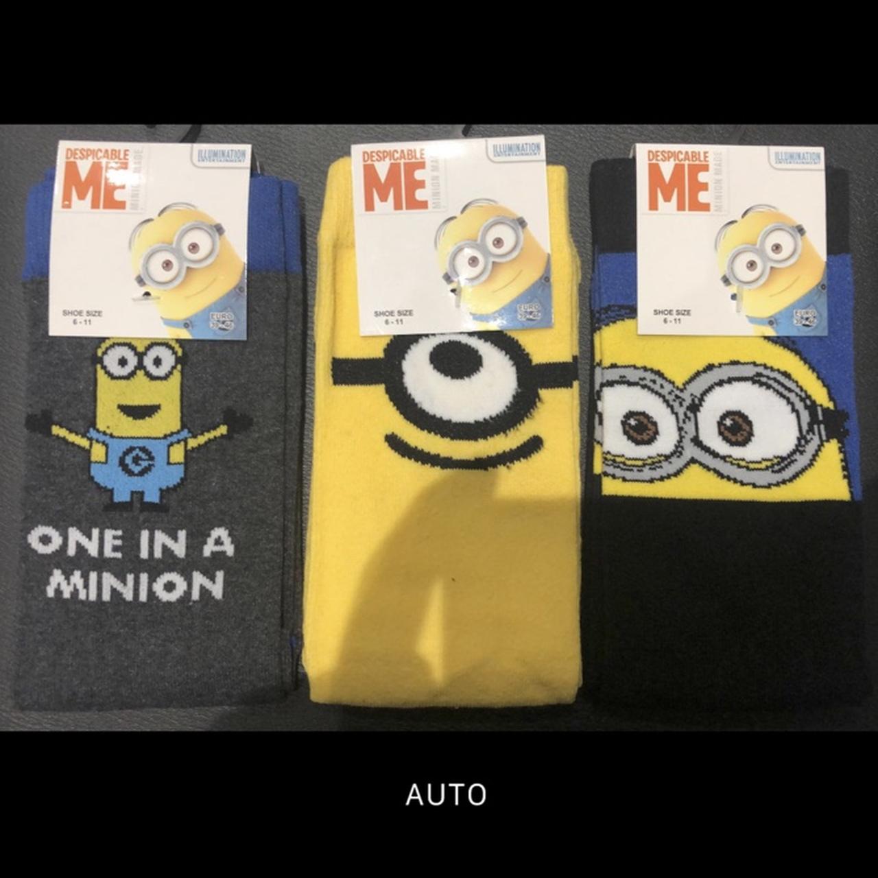 DESPICABLE ME - MINION SOCKS - SIZE 6-11 This is... - Depop