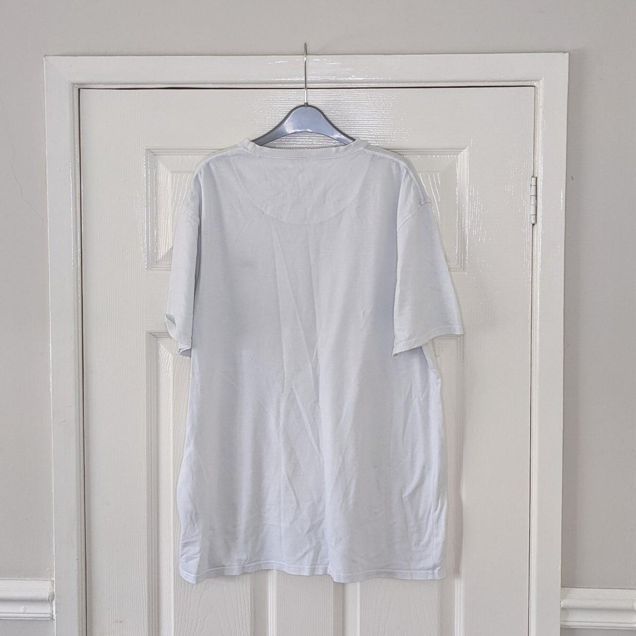 White Raging Bull T-Shirt Size: L Regular Fit Like... - Depop