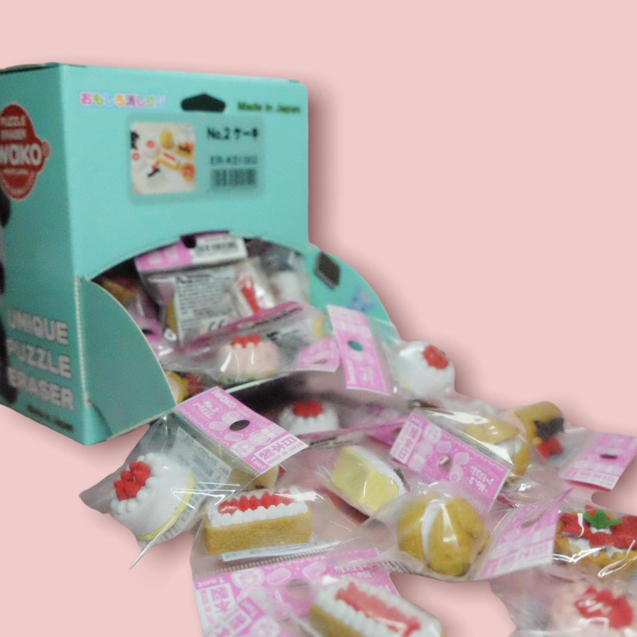 IWAKO Cake Eraser Pink Cake Brand: Iwako Cake Type:... - Depop