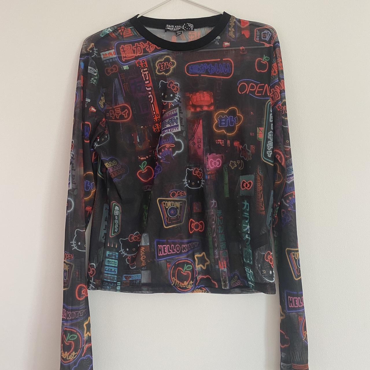 dolls kill hello kitty neon light mesh top! 🚦 -only... - Depop