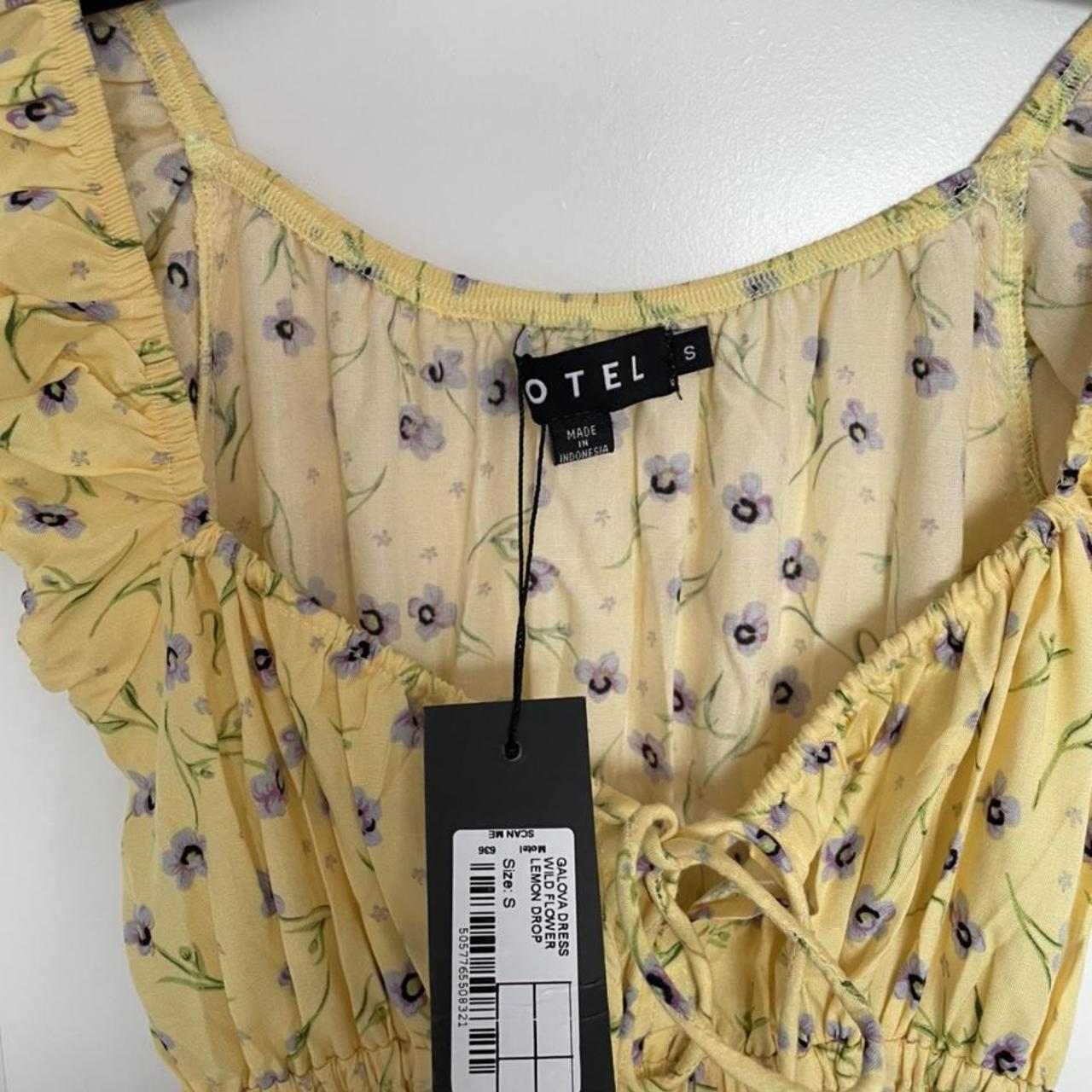 MOTEL ROCKS - yellow floral ditsy summer dress... - Depop