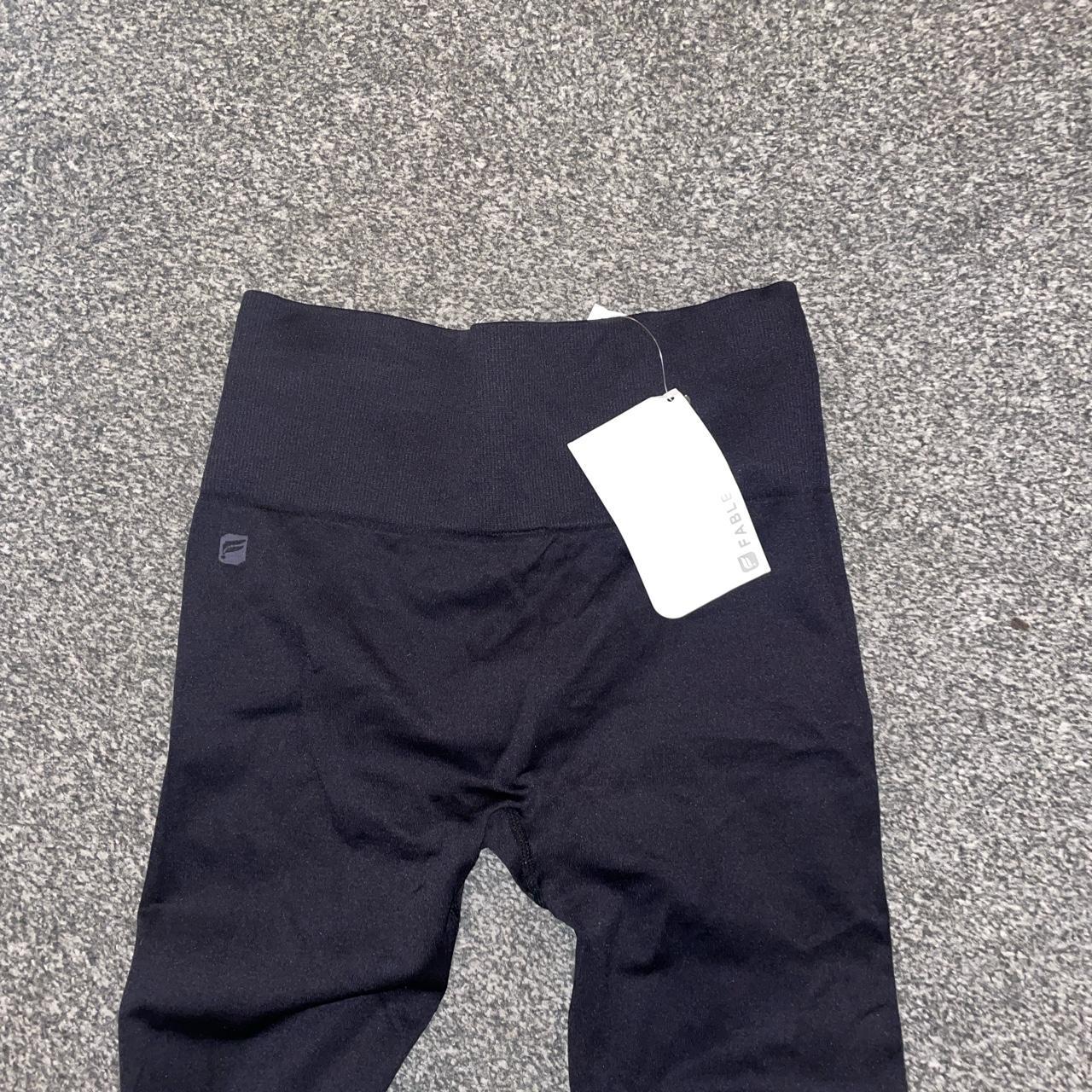 Fabletics black seamless leggings with shin... - Depop