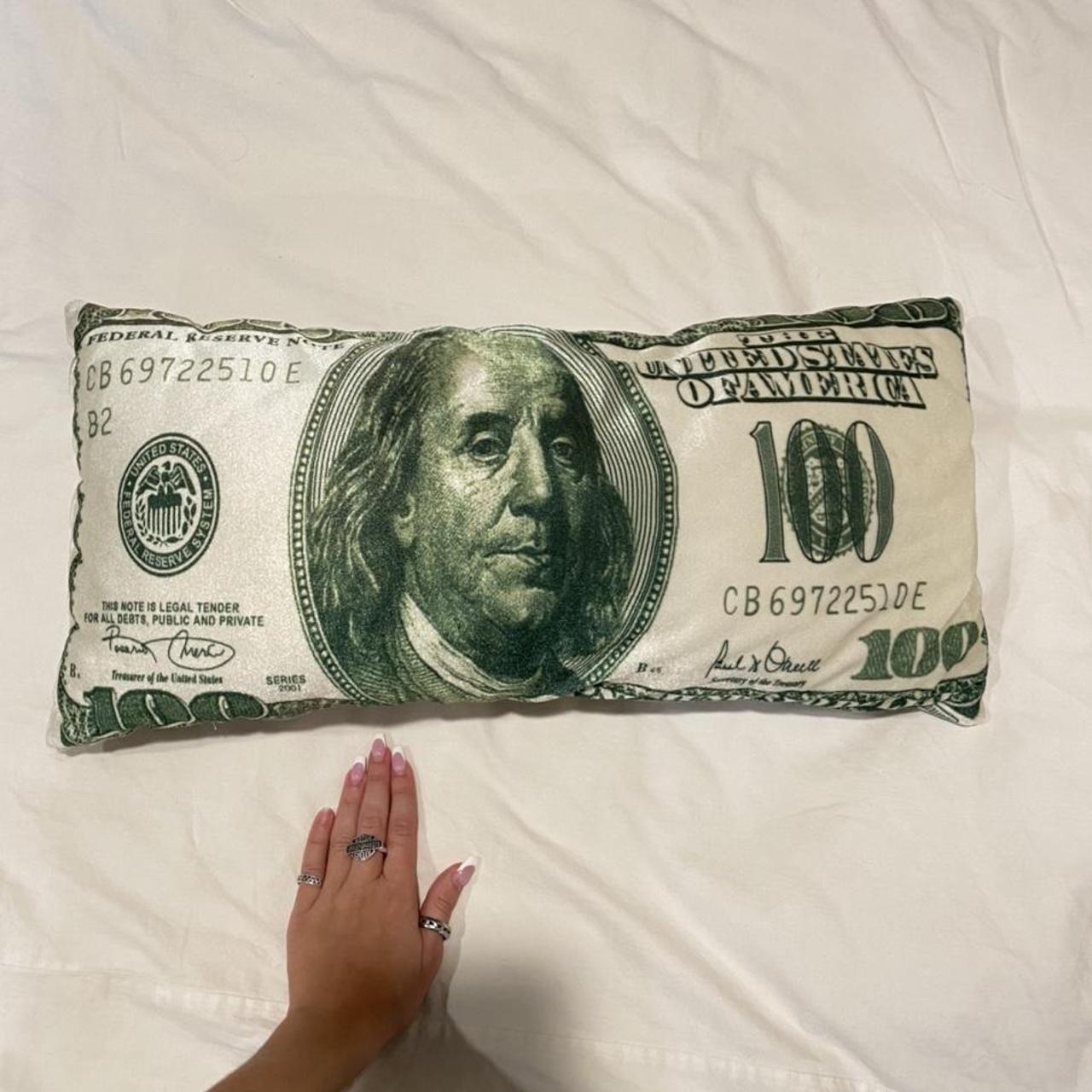 Super cute 100 dollar bill money pillow for your... - Depop
