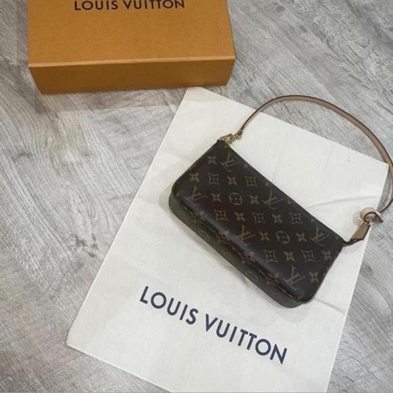 Brown Monogram print bag Louis Perfect condition... - Depop