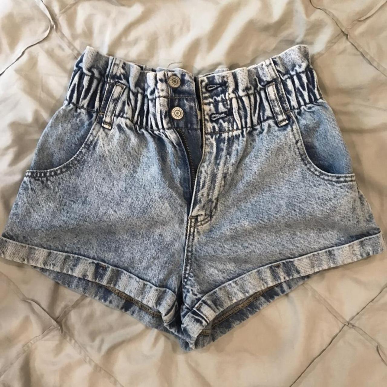 Light wash denim blue jean shorts -pacsun shorts... - Depop