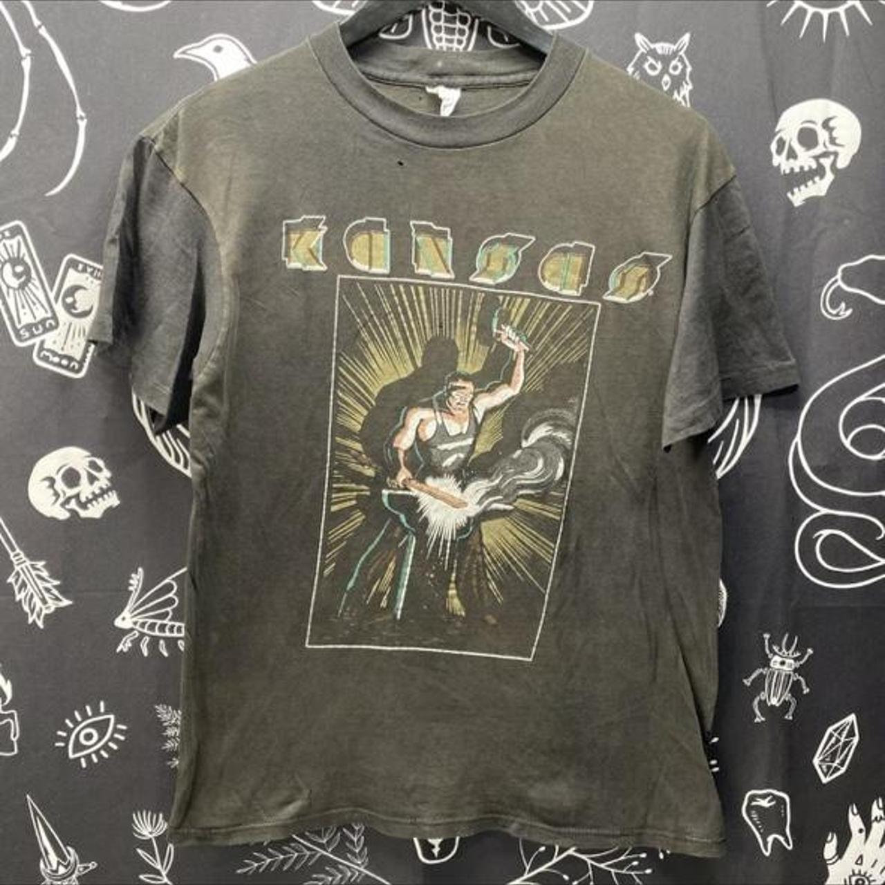 RARE Kansas 1987 Power Tour Concert Vintage T-Shirt... - Depop