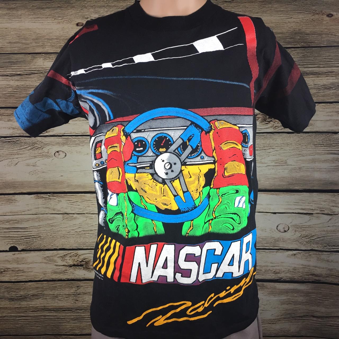 VTG 1996 NASCAR Racing Cockpit Design T-Shirt Pit:... - Depop