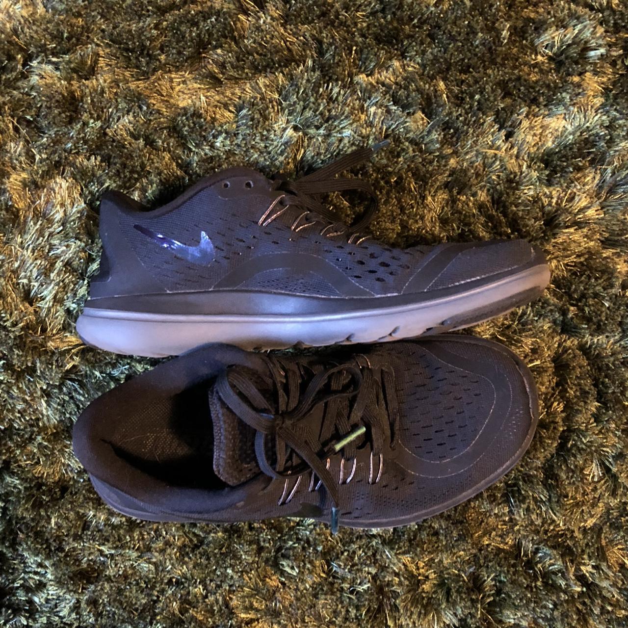 Monochrome black and grey Nike Fitsole’s size... - Depop