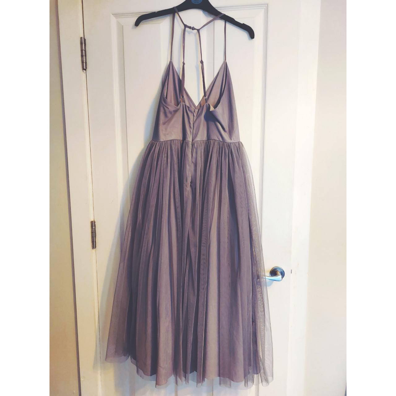 ASOS Pinny Extreme Tulle Mesh Midi Dress size... - Depop