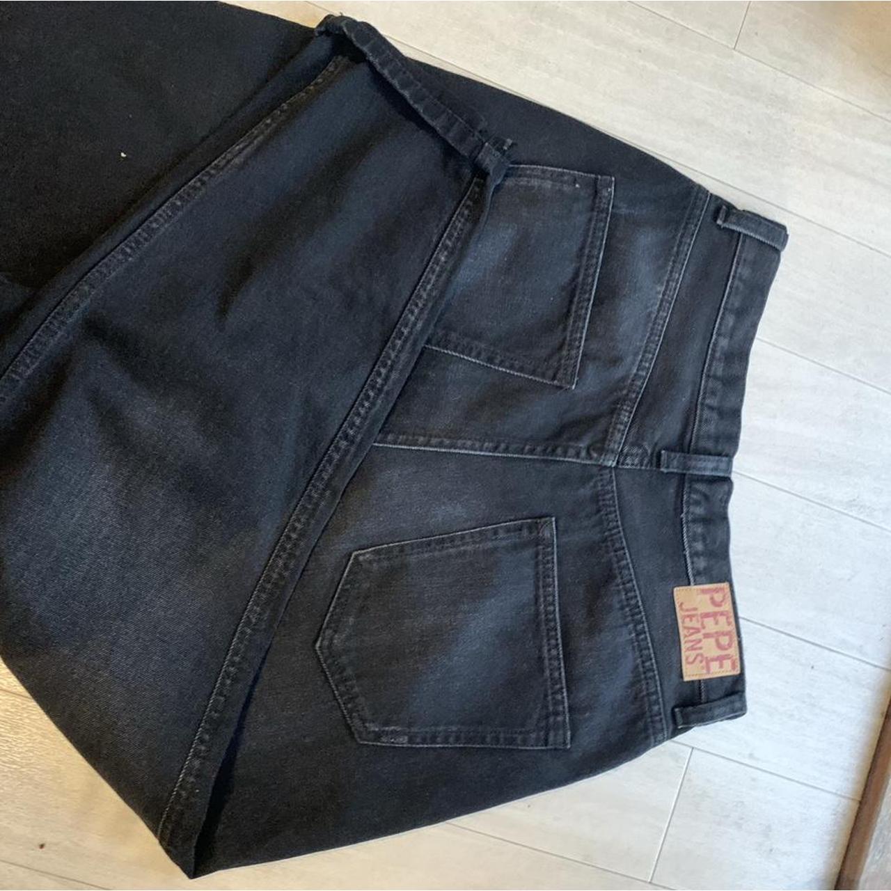 Vintage Pepe jeans Black mom jeans. Straight leg... - Depop