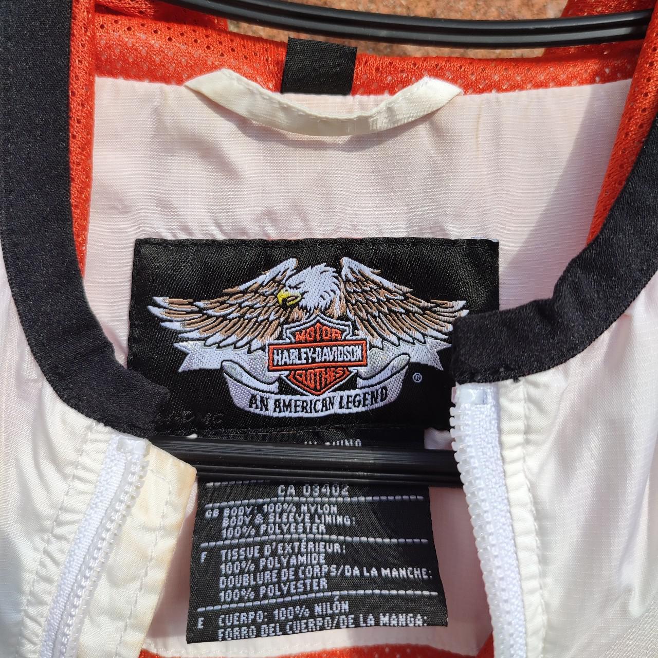 Vintage Harley Davidson shell jacket Some wear on... - Depop