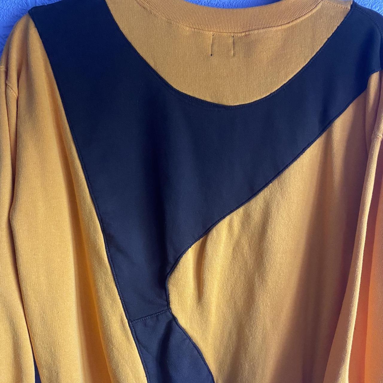 Hugo boss reworked jumper Orange and brown... - Depop