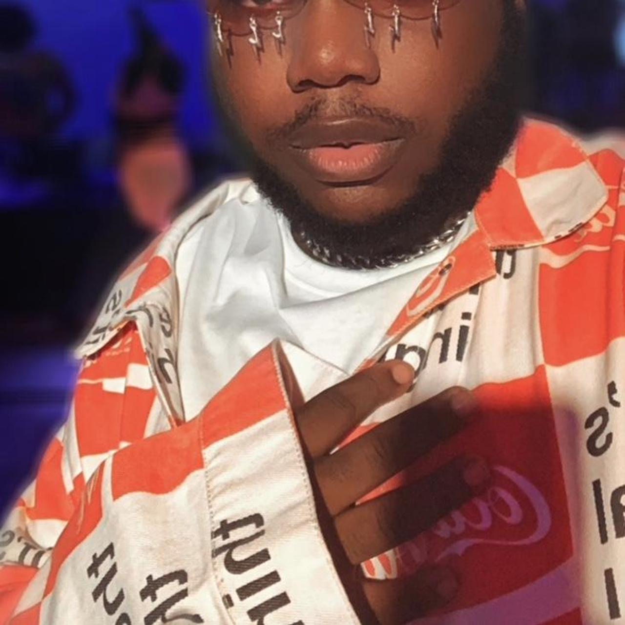 Urban Outfitters Men's Red and White Jacket | Depop