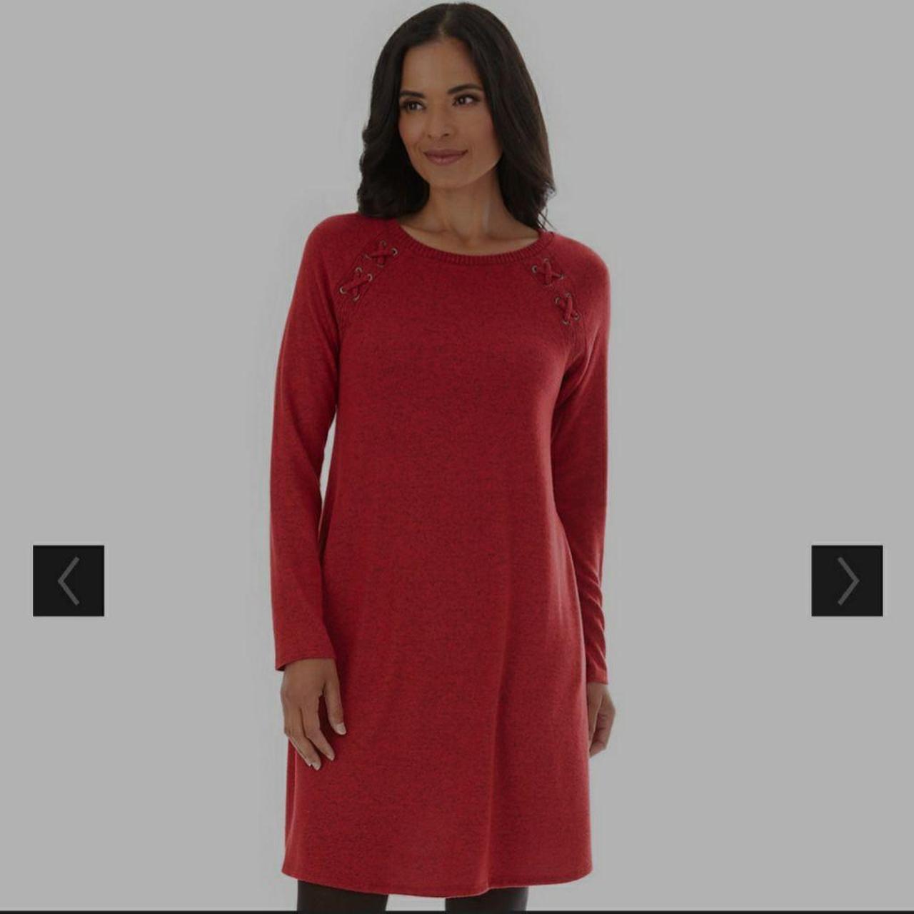 Apt. 9 Women's Red and Black Dress | Depop