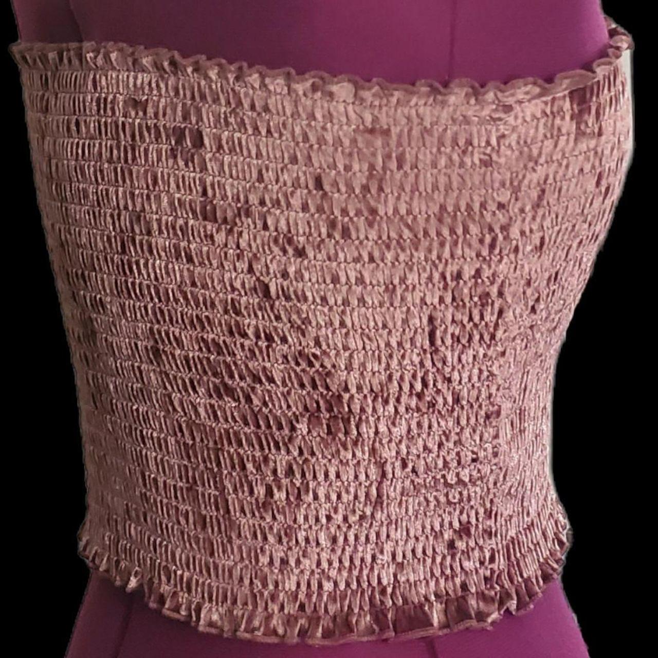 Bozzolo brand size large velvet velour textured rose... - Depop