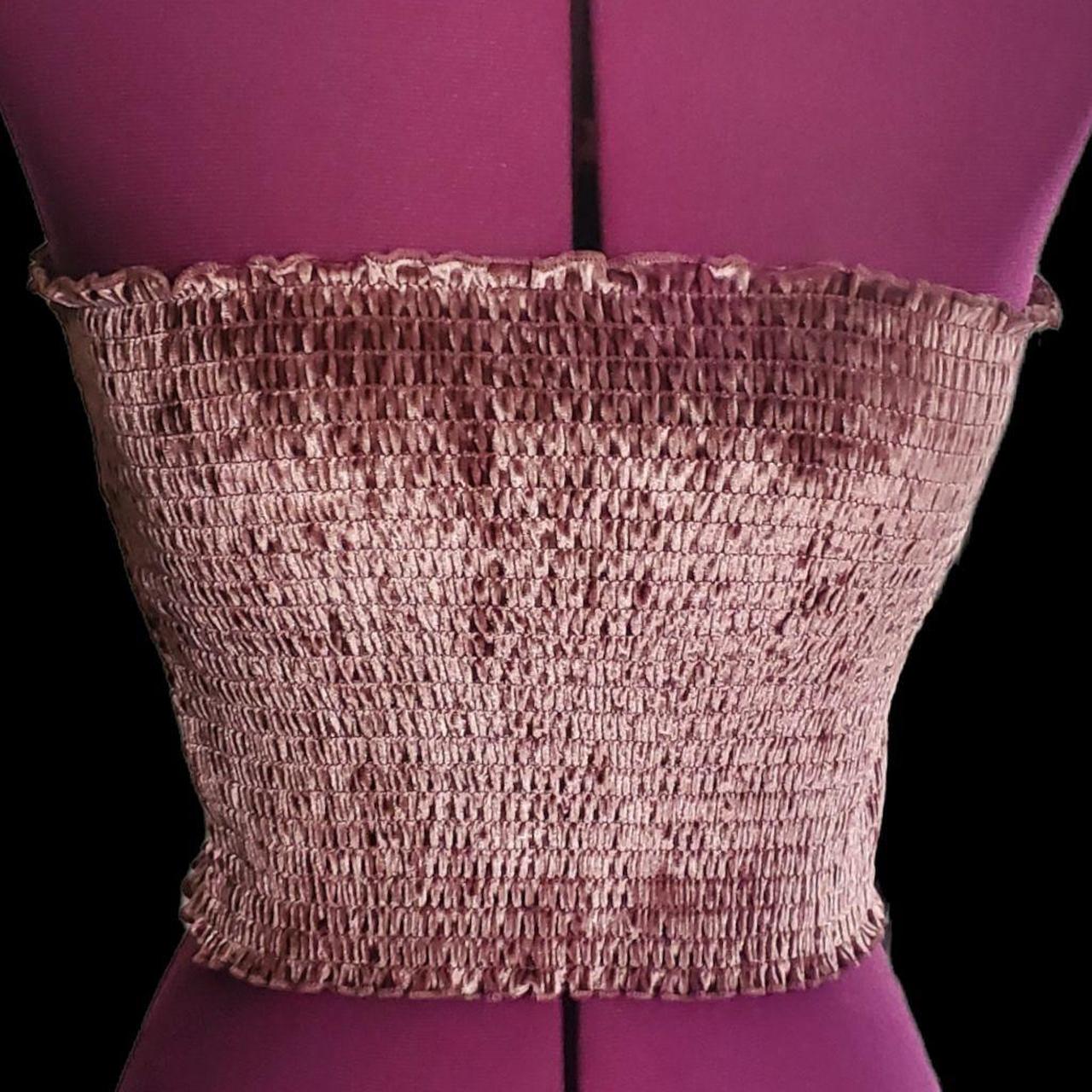 Bozzolo brand size large velvet velour textured rose... - Depop