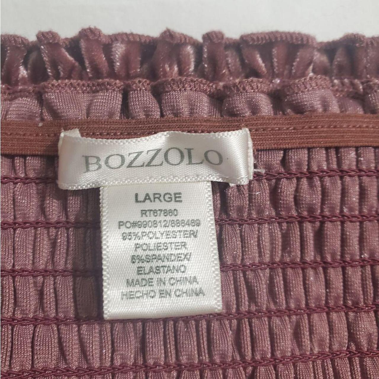Bozzolo brand size large velvet velour textured rose... - Depop