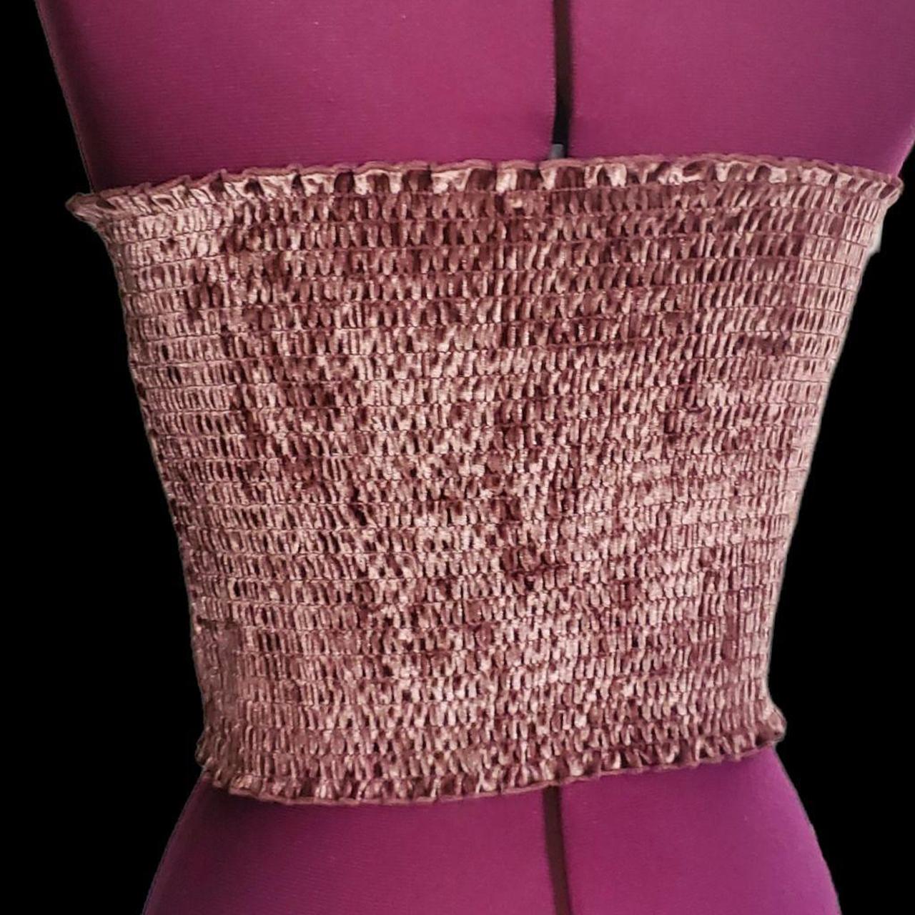 Bozzolo brand size large velvet velour textured rose... - Depop