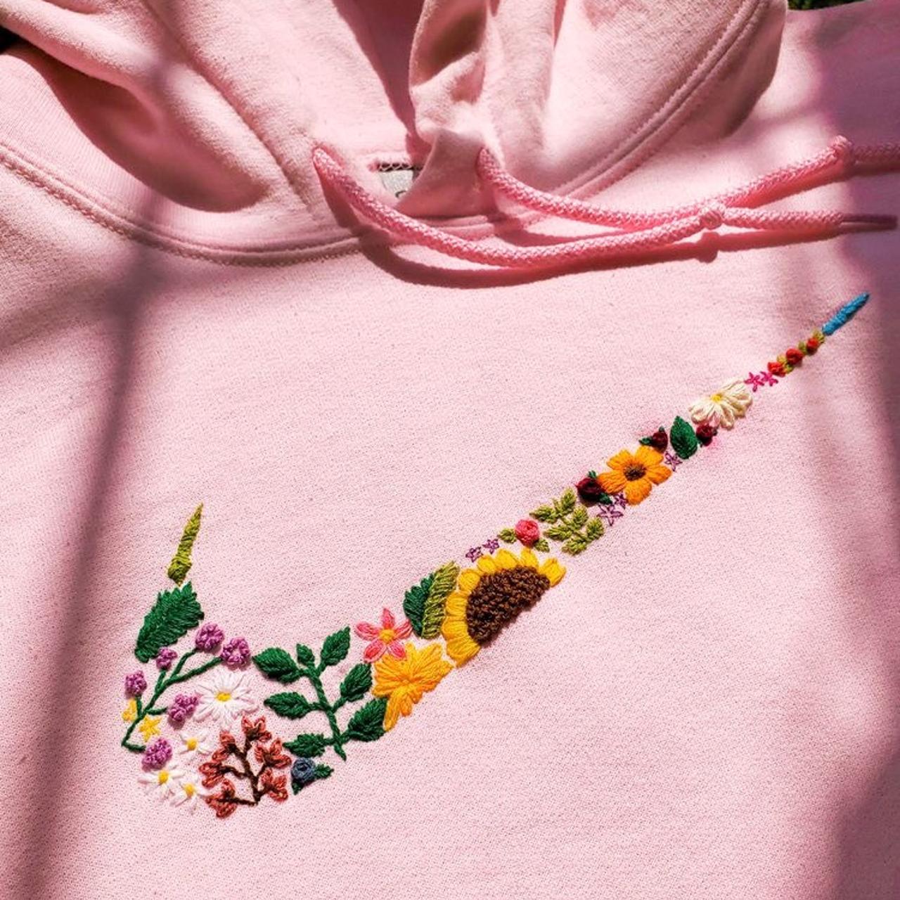 BRAND NEW HAND EMBROIDERED T-shirt DESIGN 👕... - Depop