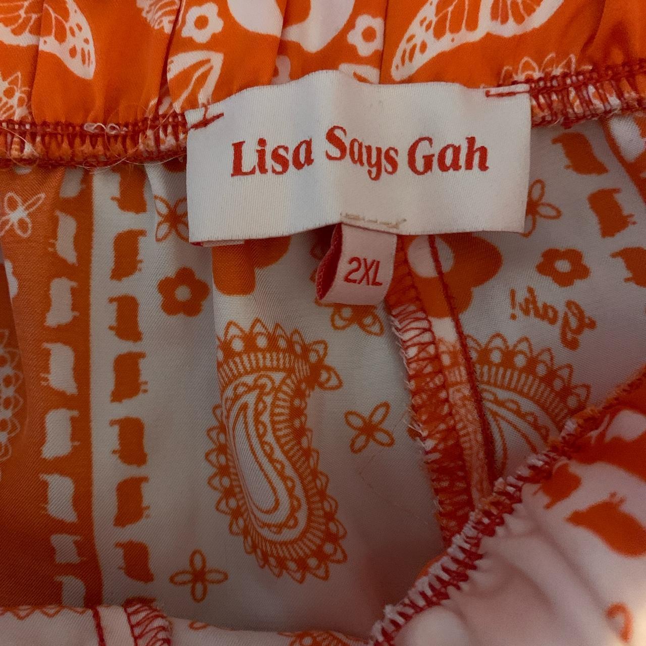 Lisa say gah paisley two piece set in 2XL Perfect... - Depop