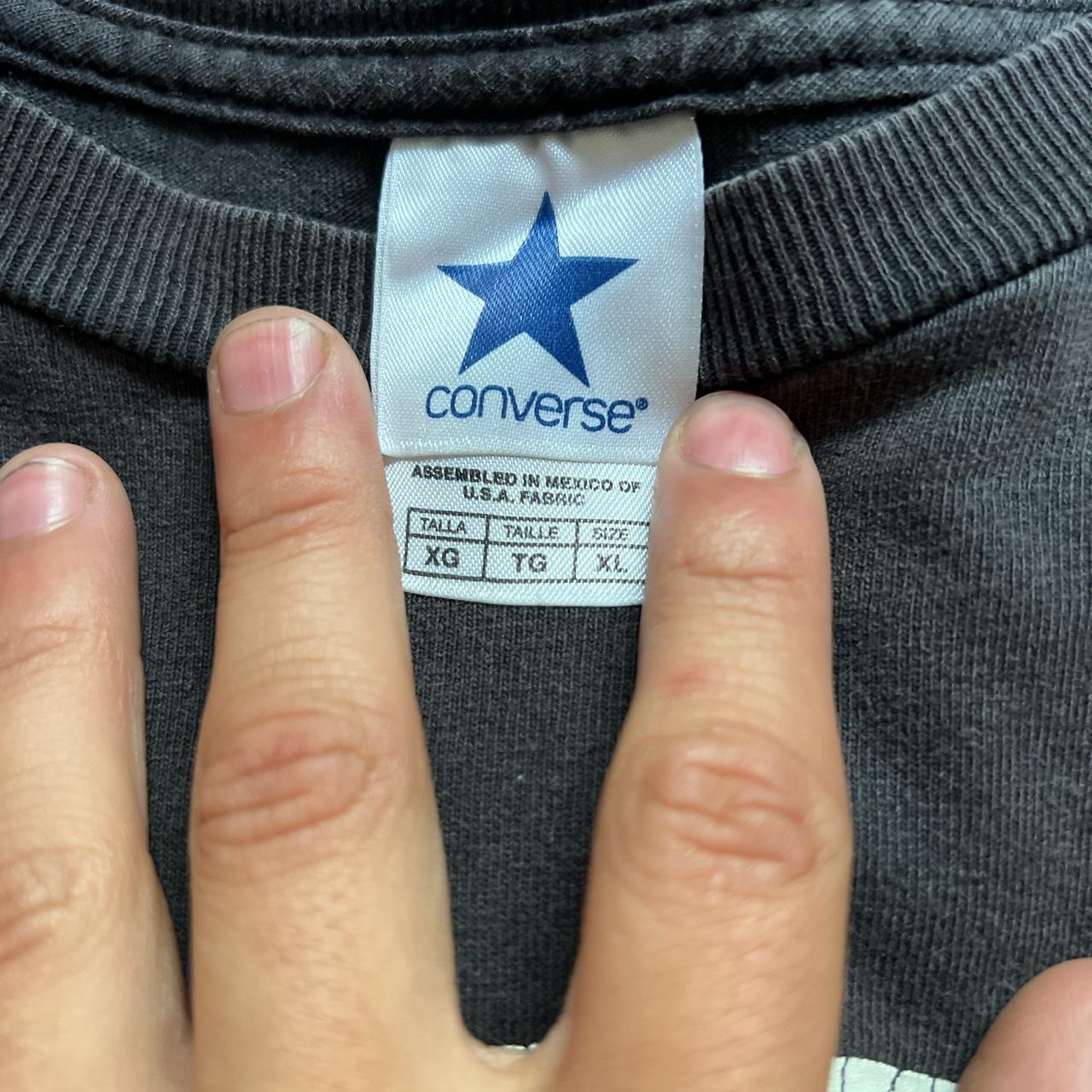 Converse all star/ long sleeve / print on sleeve /... - Depop