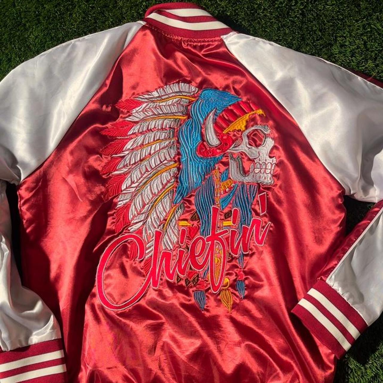 Mens M satin Vintage jacket (cheifin)... | Depop