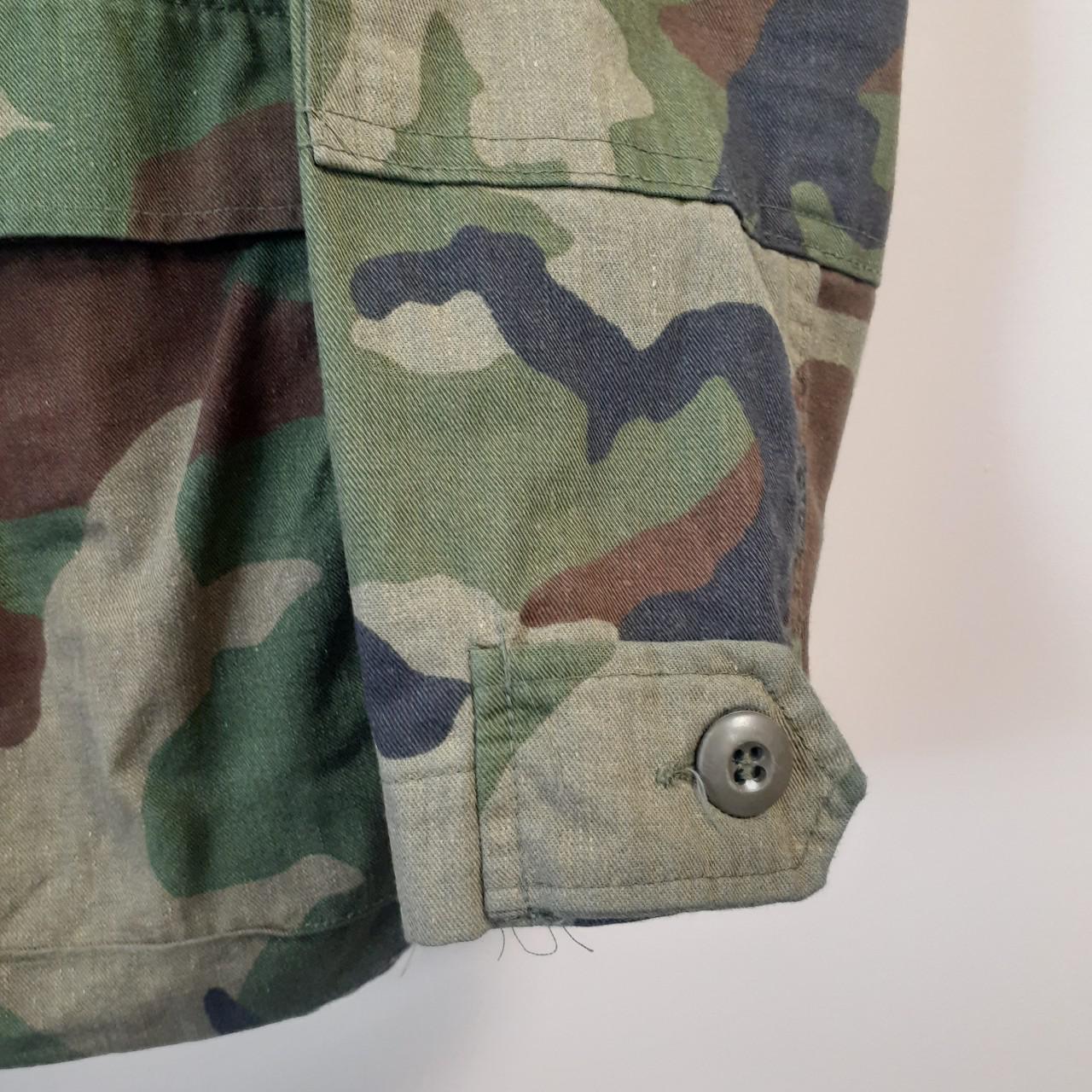 Vintage military fatigue camo lightweight field... - Depop