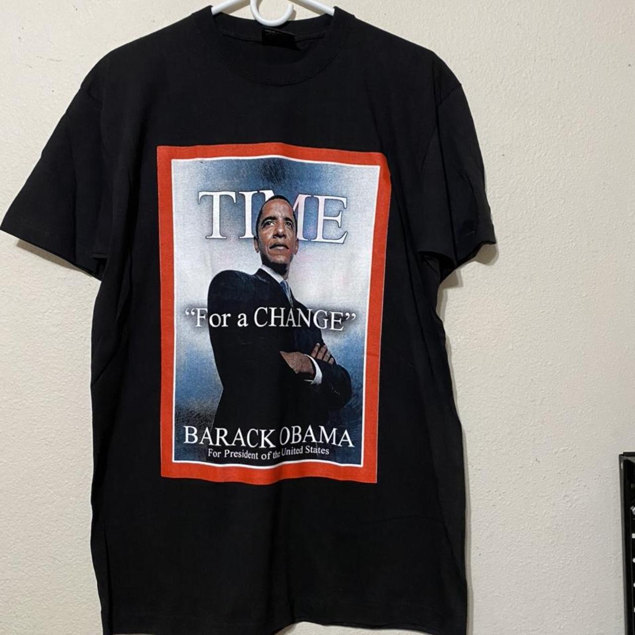 Vintage 2008 Obama Presidential Shirt Fits L good... - Depop
