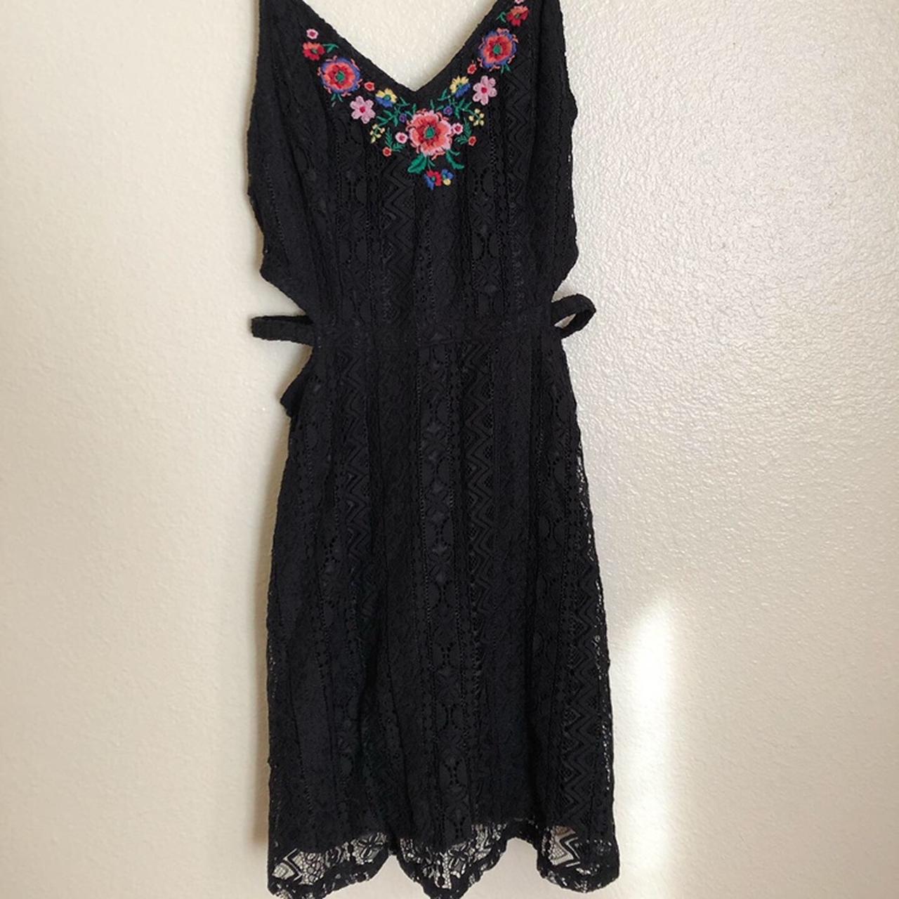 SUPER cute embroidered cutout lace dress from... - Depop