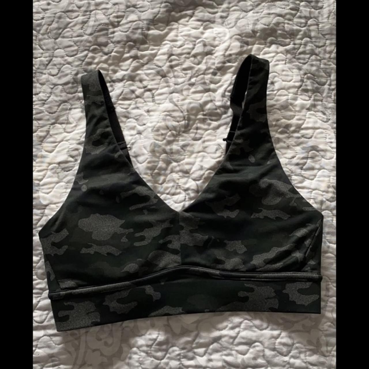 Fabletics camo sports bra, only worn once. Size... - Depop