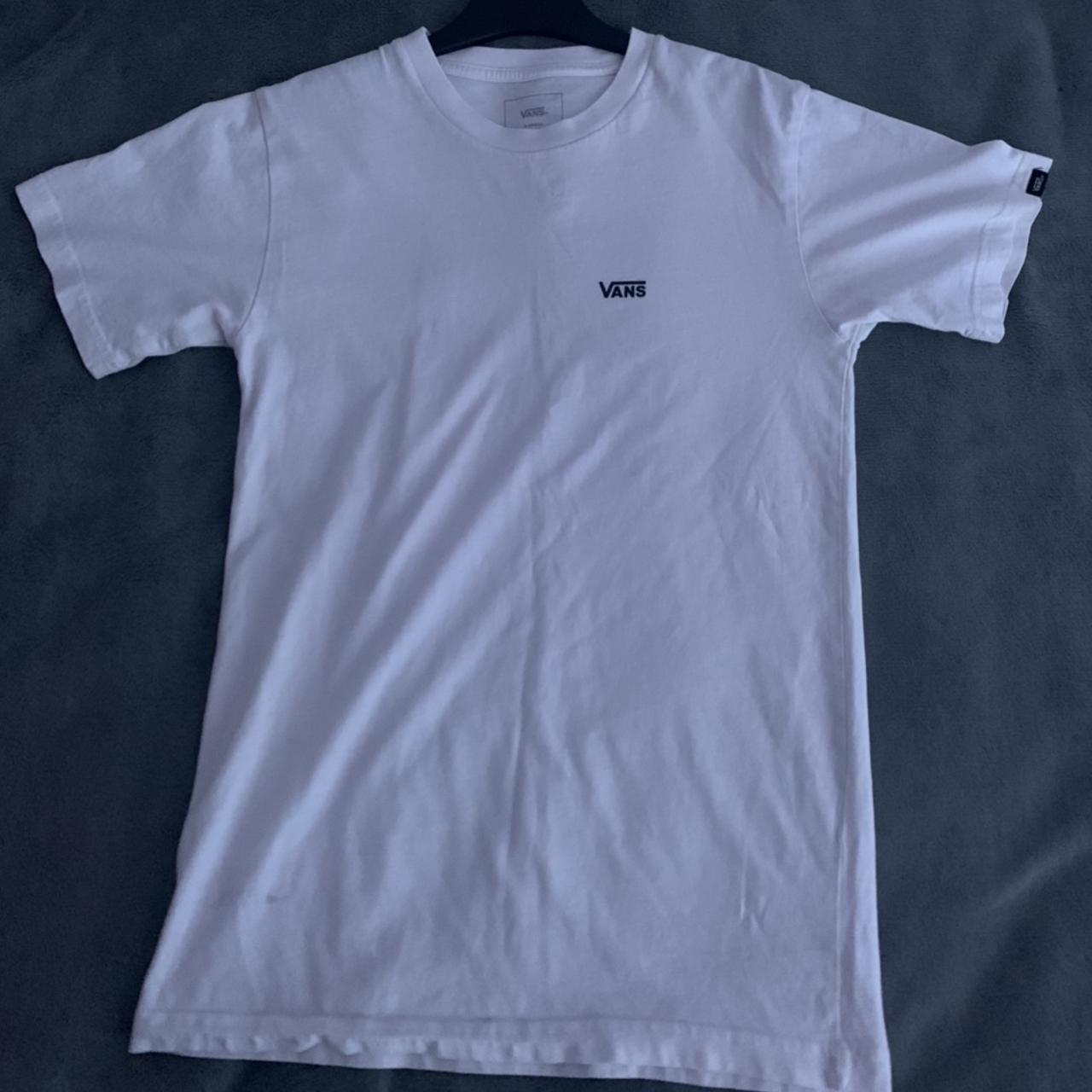 Vans Women's White T-shirt | Depop