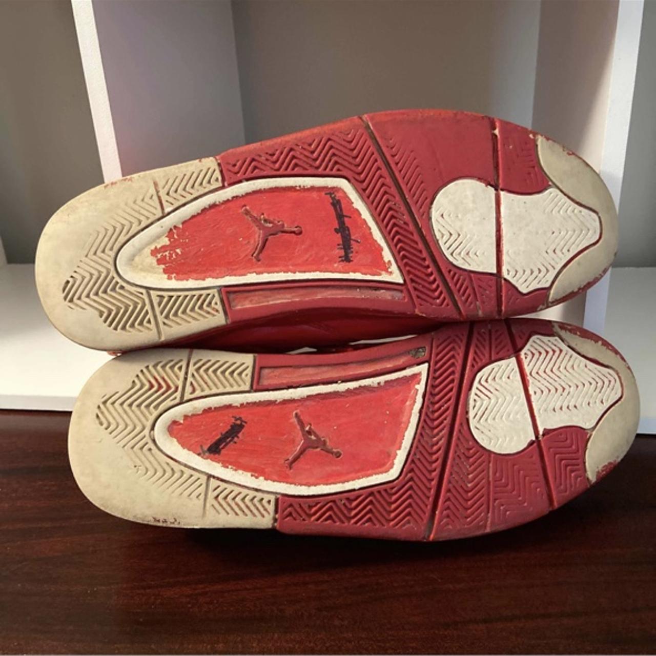 Nike Air Jordan 4 IV Retro Fire Red 2012 Custom Size... - Depop