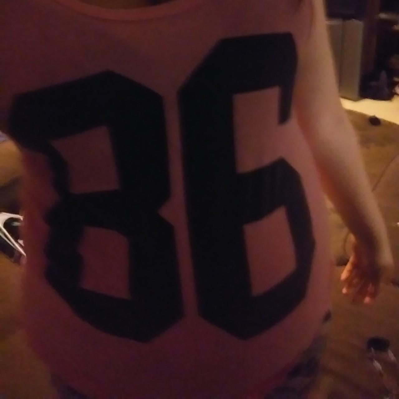 Victoria secret Pink #86 tank top. 60% cotton. 40%... - Depop